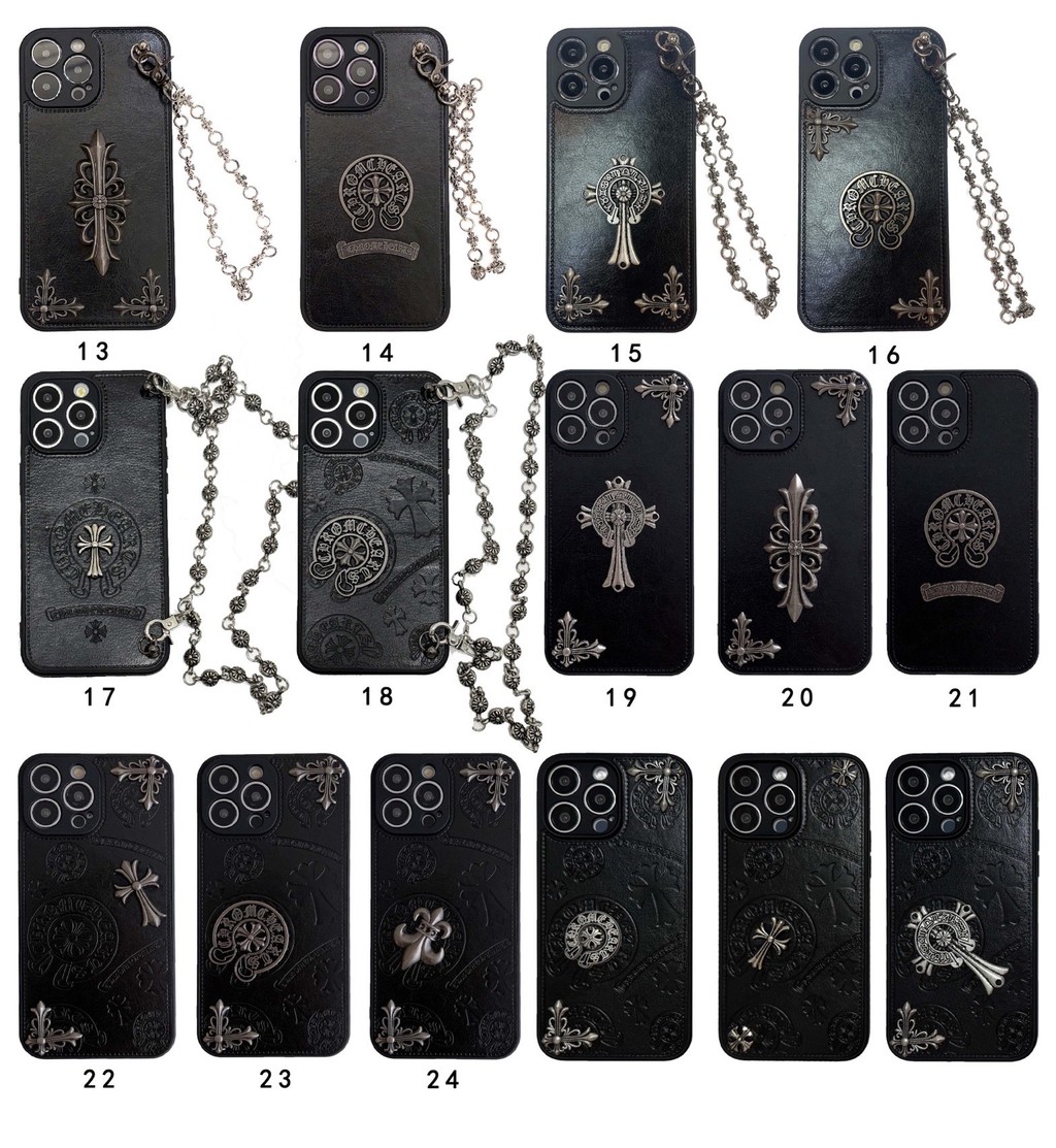 ChromeHearts Cross Ring Metal Accessories Phone Case for iPhone 17 16 ...