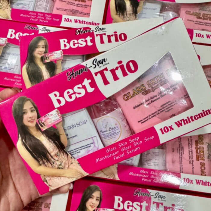 The trio is set to 3 in joa (1 Hamisan glassskin soap, moisturizer soap ...