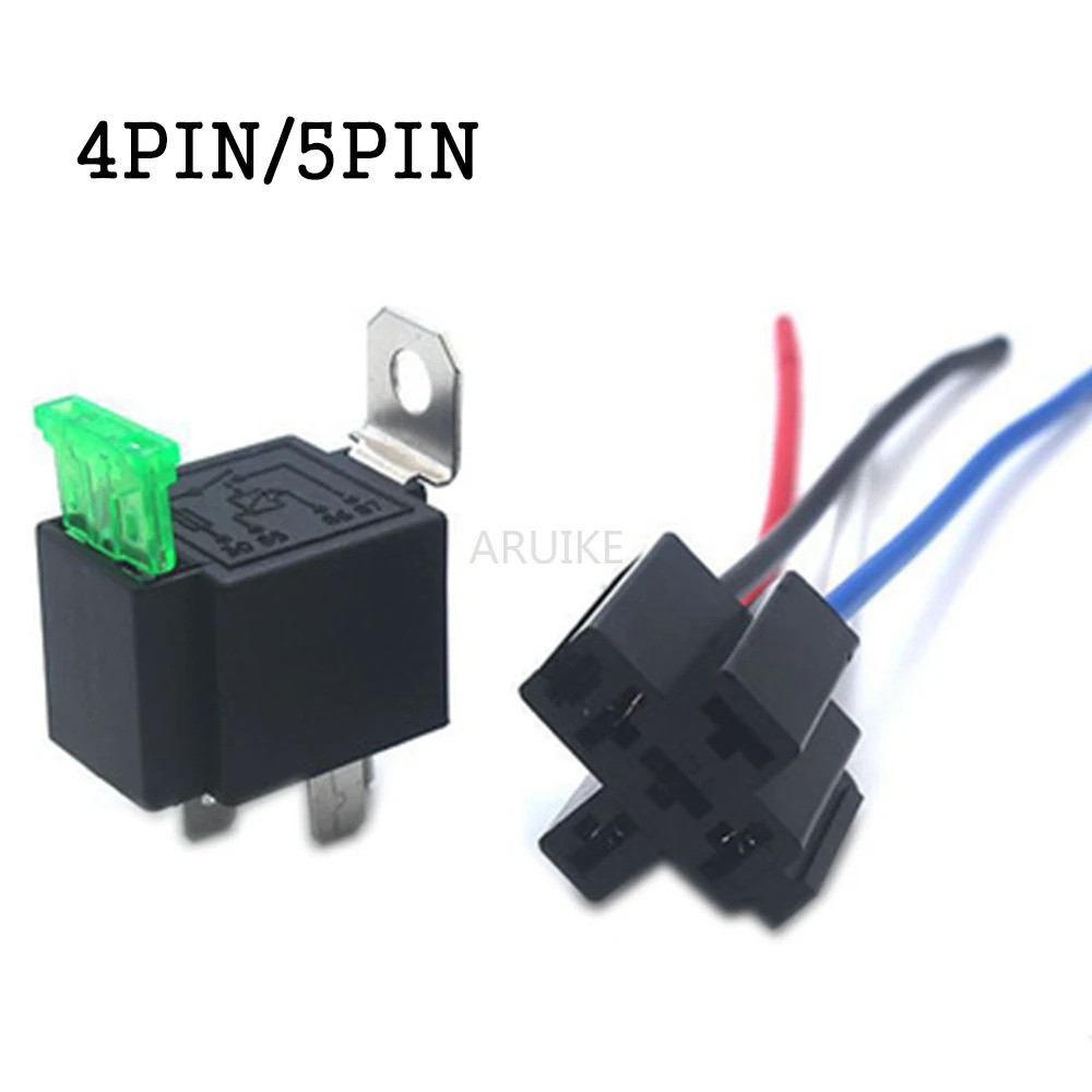 Pin 12V DC 1Pc 4 Car Automotive Fused Relay 30A Normally Open Relais ...