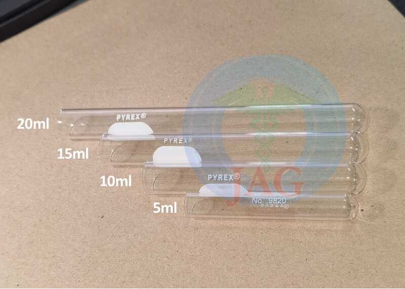 Original PYREX High borosilicate glass test tube in multiple sizes (5 ...
