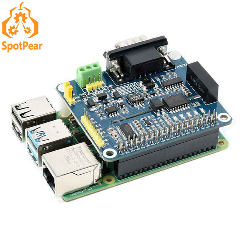 Raspberry Pi RS485 RS232 Isolated Expansion HAT SPI control RS485 RS232 ...