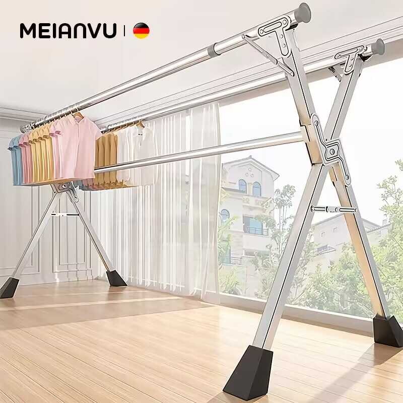 MEIANVU Foldable Sampayan Stainless Clothes - Sturdy and Space-Saving ...