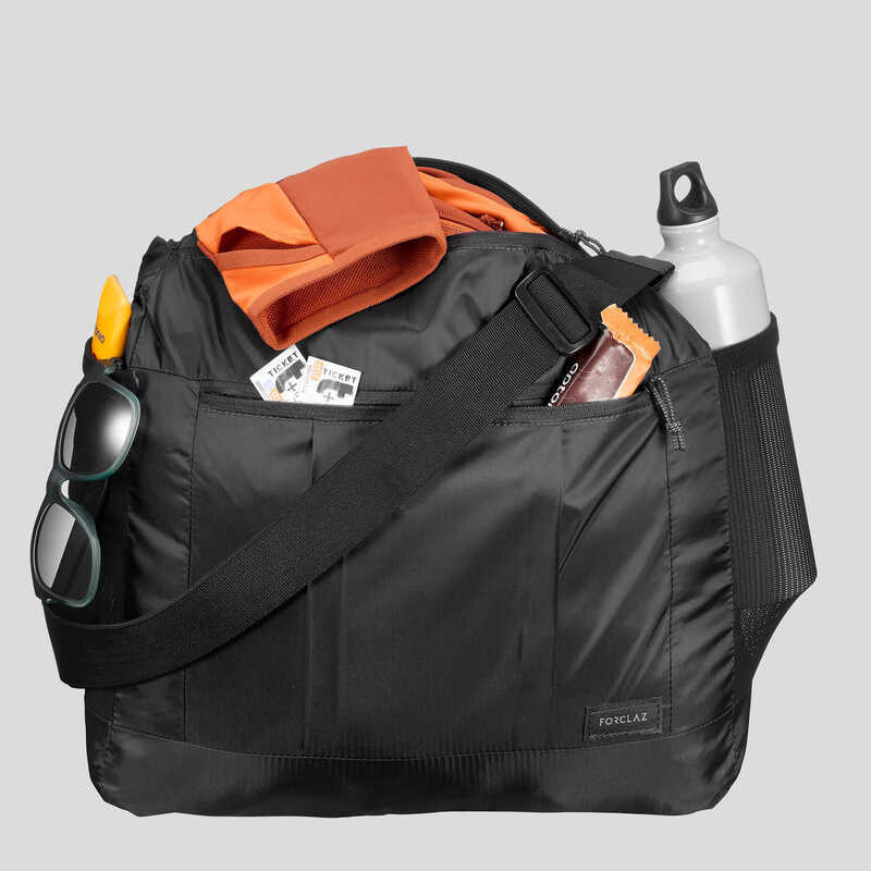 Forclaz Decathlon Trekking Compact 15L Shoulder Bag Travel 100 - Black ...