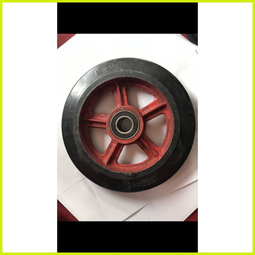 Rubber Wheel Gulong for push cart Pushcart Kartilya Heavy Duty 10 ...