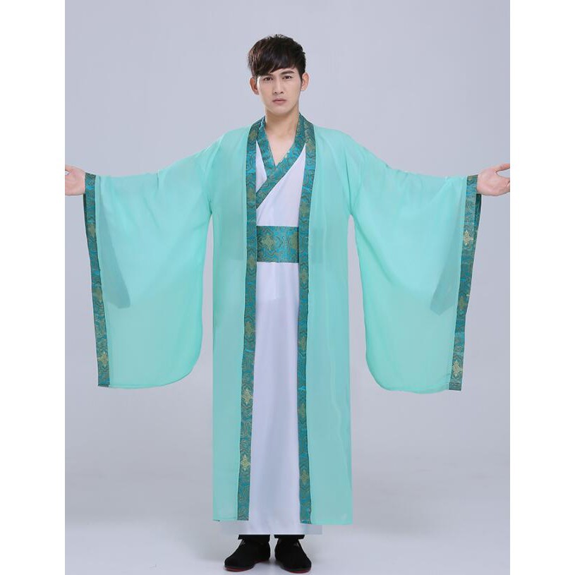 Men's Chinese Hanfu/Tang Clothing Emperor Prince Show Cosplay Suit Robe ...