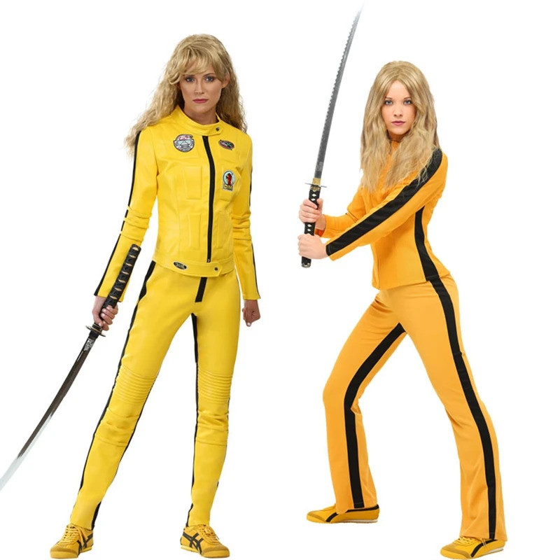 § Movie Kill Bill The Bride Beatrix Kiddo Cosplay Costume Kung Fu ...