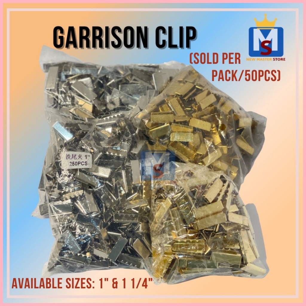 Garison Belt Clipper - Garrison Silver/Gold Clips (Sold per 50pcs ...