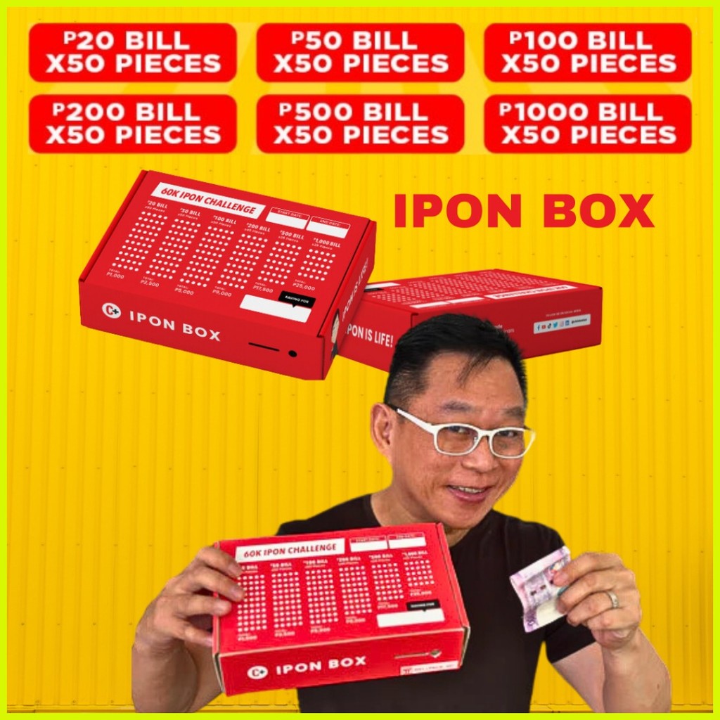 ๑ Alkansya 60K Ipon Box Challenge Savings Box Ipon Box para sa Pagyaman ...
