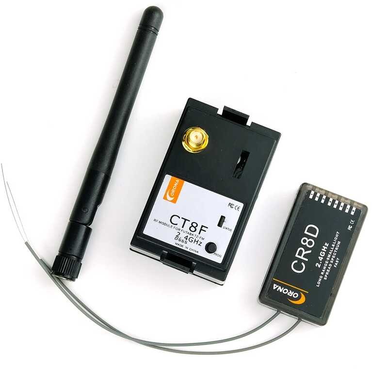 Futaba 7 HiTec Module Tx Rx Combo Kit CR8D and CT8F (V2 DSSS) Convert ...
