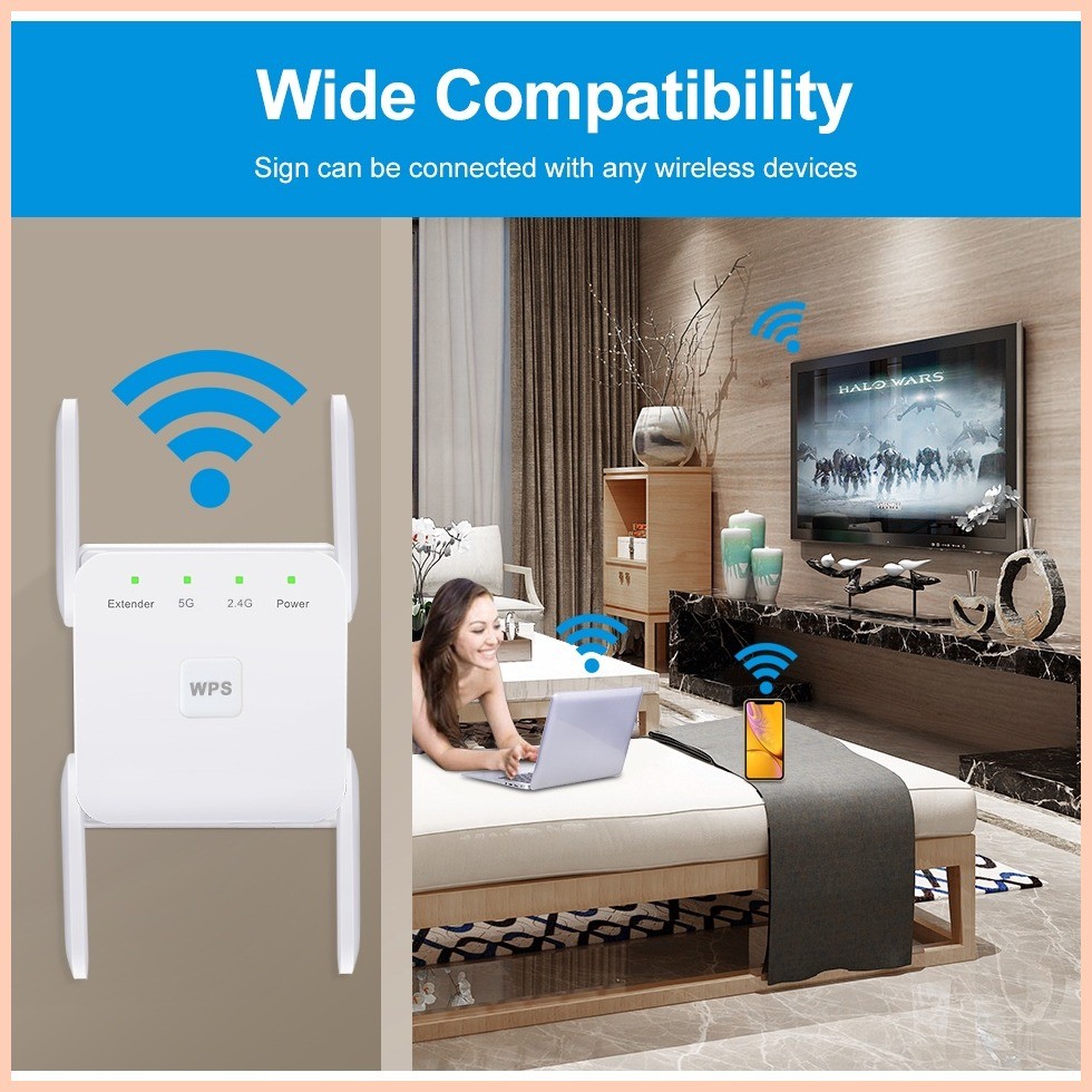 BBG Wi-Fi Repeater 5g 1200mbps Wifi Extender 5g Network Router Wifi ...