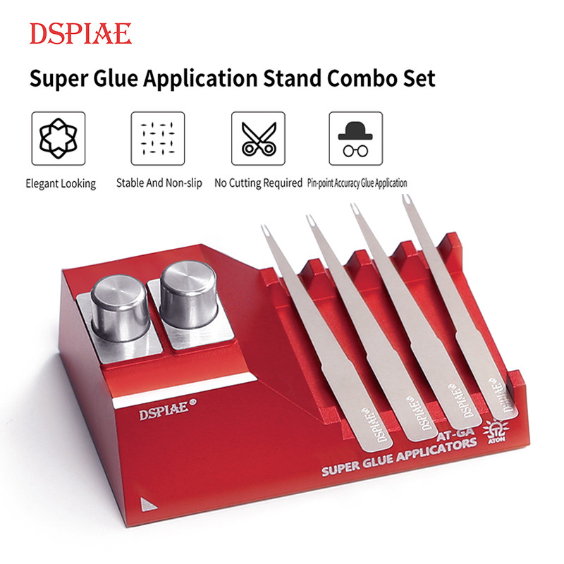DSPIAE At-Ga Super Glue Application Stand Combo Set knife Model Making ...