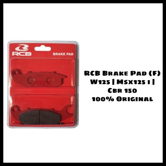 RCB RACING BOY BRAKE PAD * FRONT & REAR PAD * CBR150 / CBR 150 ︎ ⊚ ...