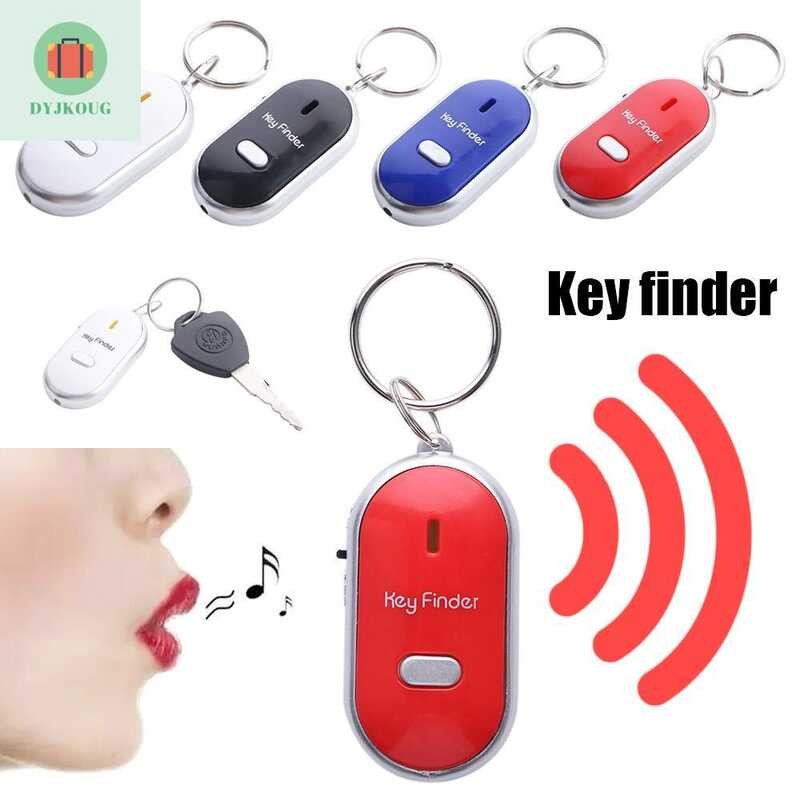 DYJKOUG Flashing Mini Sensors Keyring Light Torch Sound Control Alarm ...