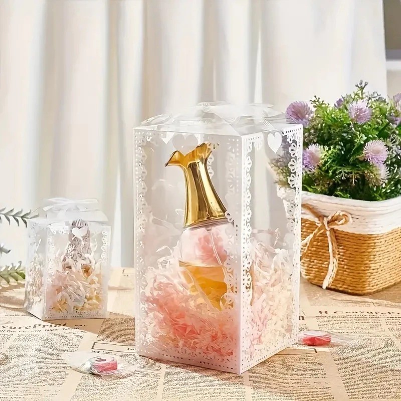 10pcs PVC Acetate Box for Gift Box Wedding Gift Box Giveaway Gift ...