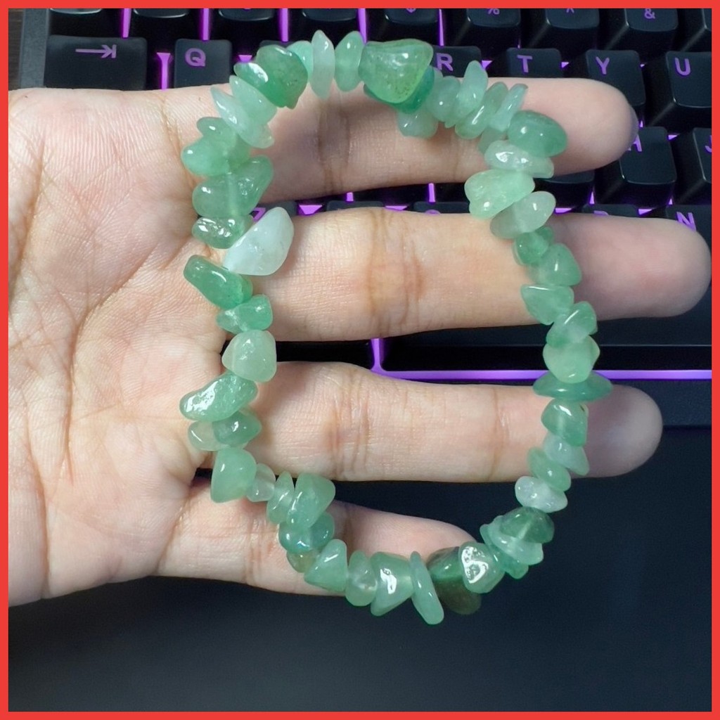 ๑ Aventurine Chipstone Charm Bracelet | Shopee Philippines