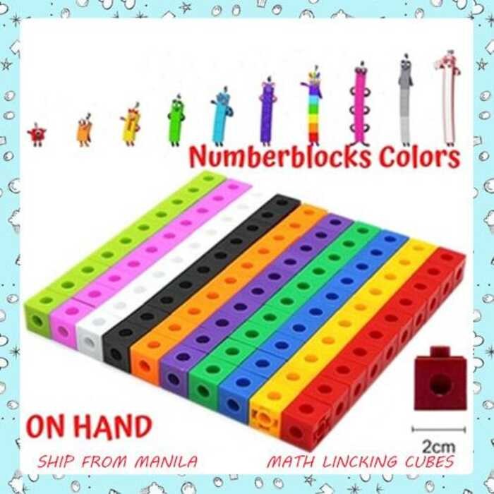 100Pcs 2Cm Math Linking Cubes Blocks Snap Cubes Link Cubes Link ...