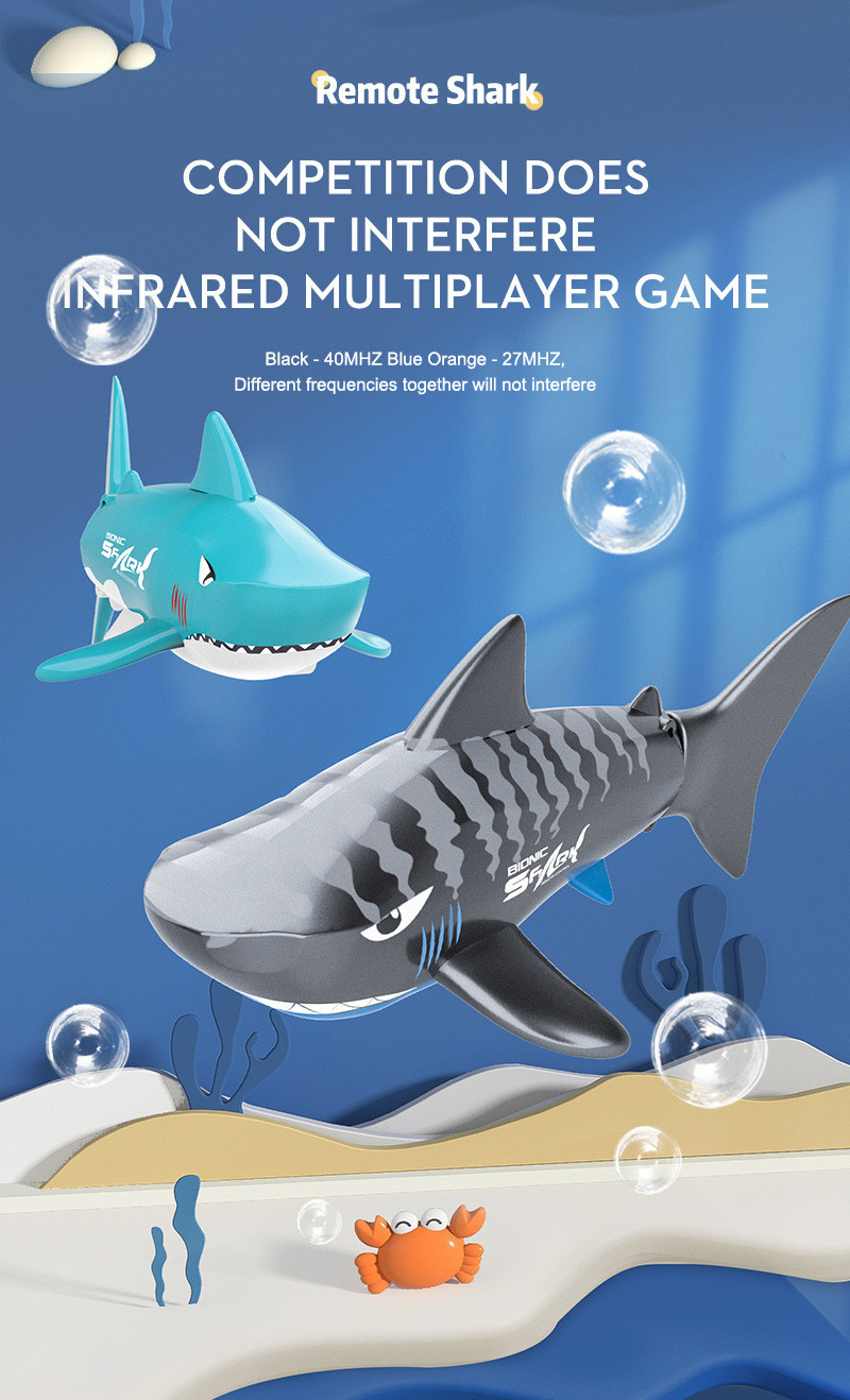 RC Robot Shark Can Dive - Swimming Pool Toy for Kids Remote controlled ...