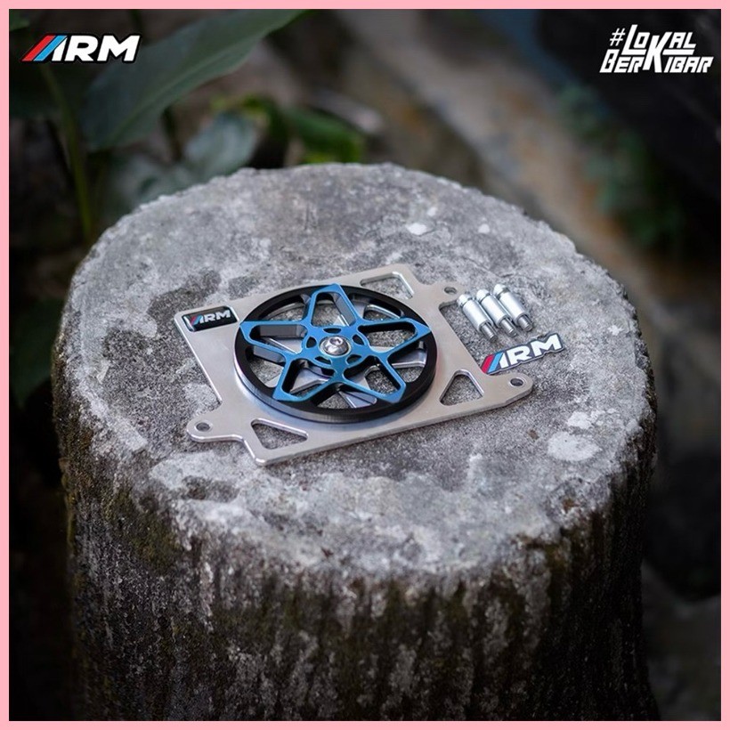 ARM 3D RADIATOR COVER Star Type Spinner (For Honda Click 125/150, ADV ...