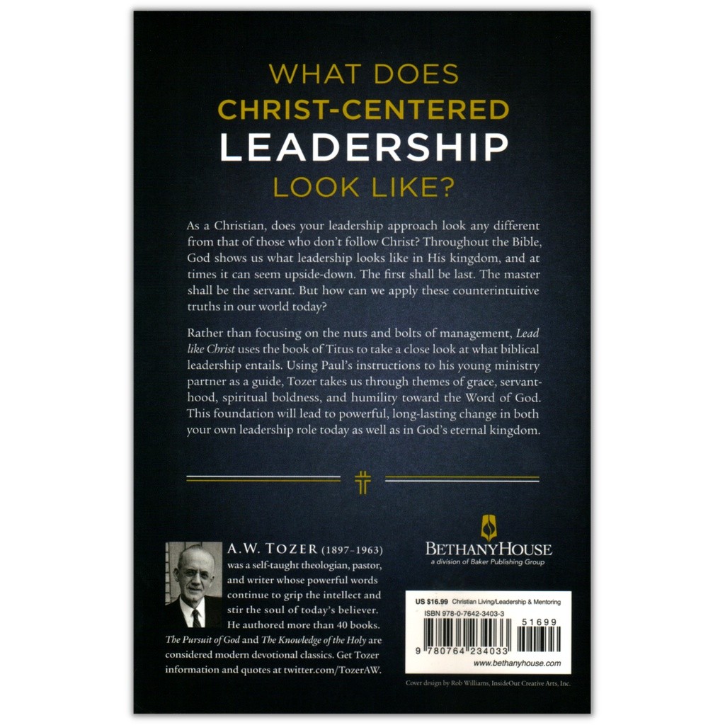 Lead Like Christ - A. W. Tozer (Leadership) | Shopee Philippines