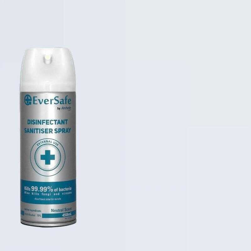 EVERSAFE Disinfectant Sanitizer Spray 75% Ethyl Alcohol 450Ml | Shopee ...