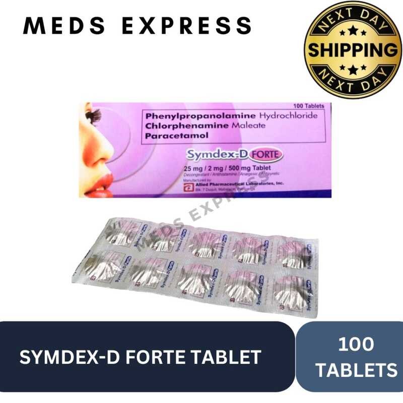 Symdex-D Forte Tablet Paracetamol + Phenylpropanolamine Chlorphenamine ...