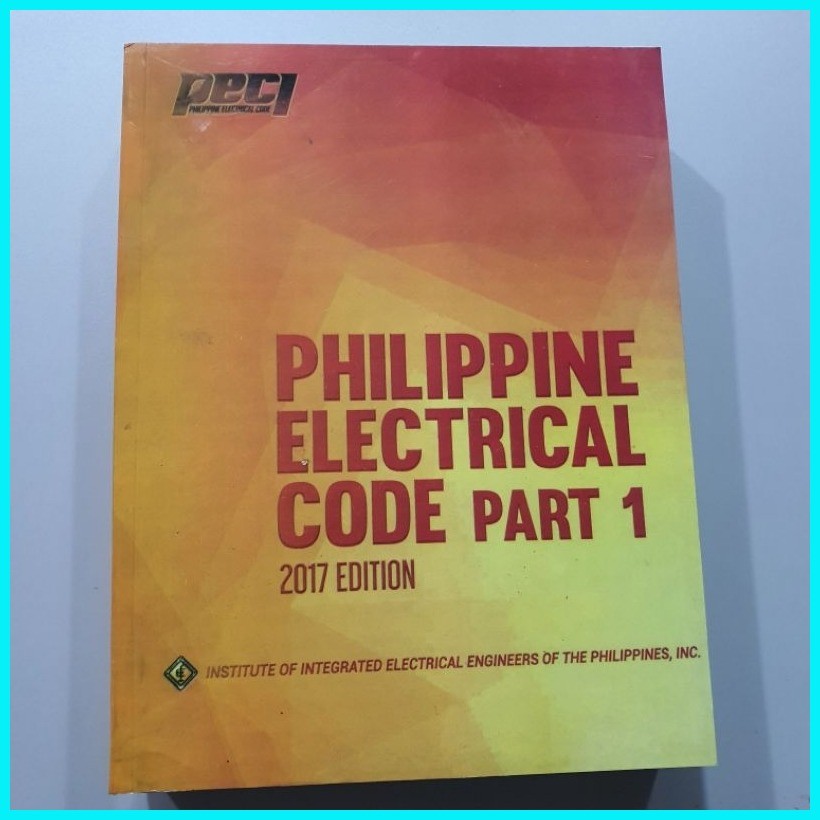 PHILIPPINE ELECTRICAL CODE (part1 2017 edition) | Shopee Philippines