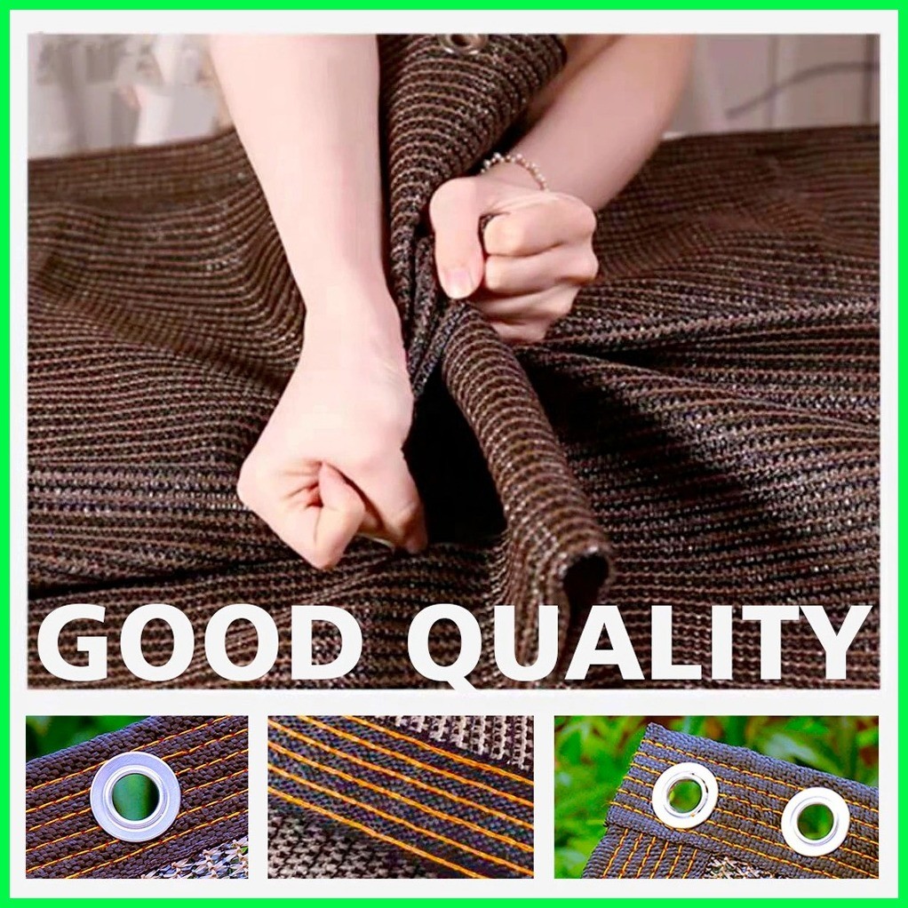 Anti-UV 95% Sun Shade Net Brown Outdoor Garden Sunscreen Shade Cloth ...