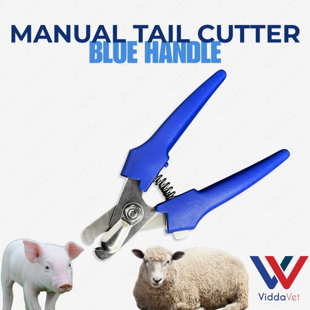 Stainless Steel Manual Tail Cutter Blue Handle Livestock Docking Tool ...