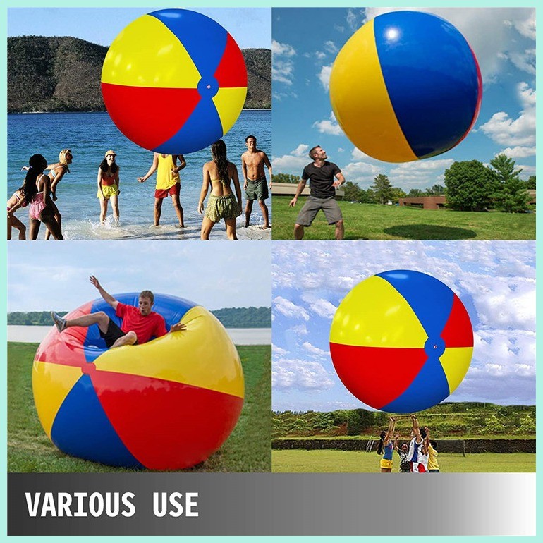100cm/130cm/150cm/200cm Giant Inflatable Beach Ball Large Three-color ...