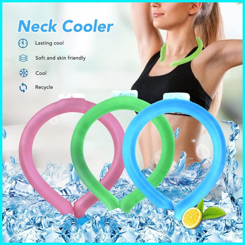 Neck Cooling Tube Ice Collar Summer Cooling Ice Pack Neck Cooling Ring ...