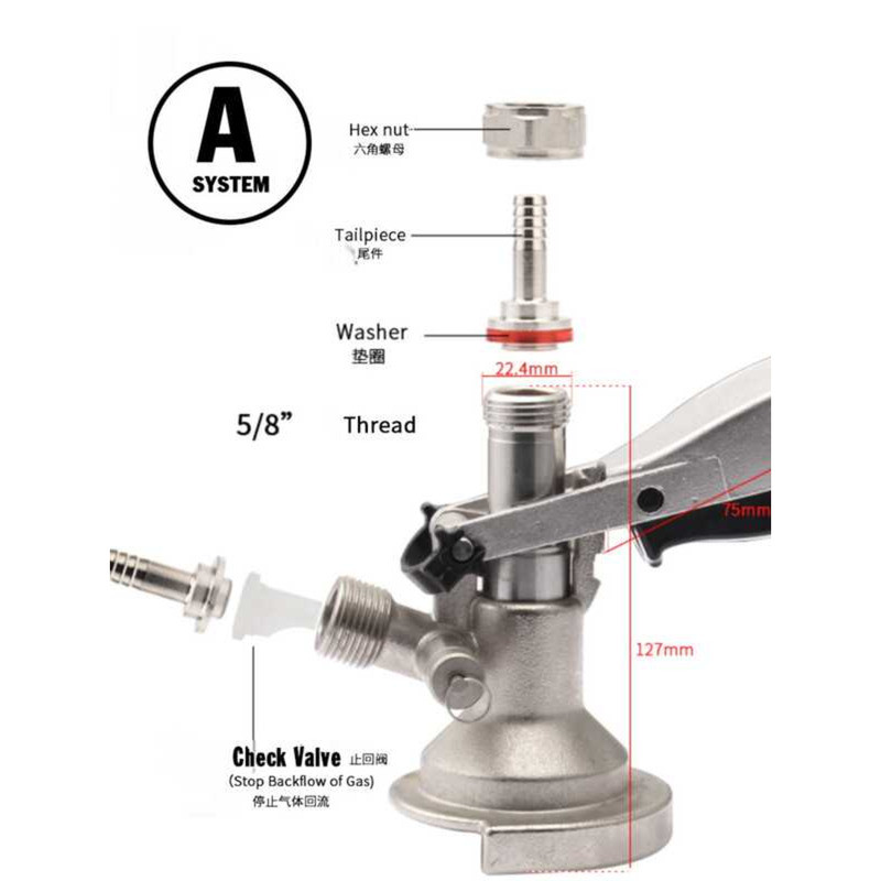 Stainless Steel Draft Beer Keg A-Type S-Type D-Type G-Type with ...