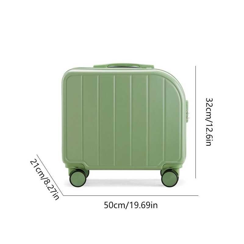 Silent HANZE Wheel Candy Color Suitcase Lightweight Password 18-Inch ...