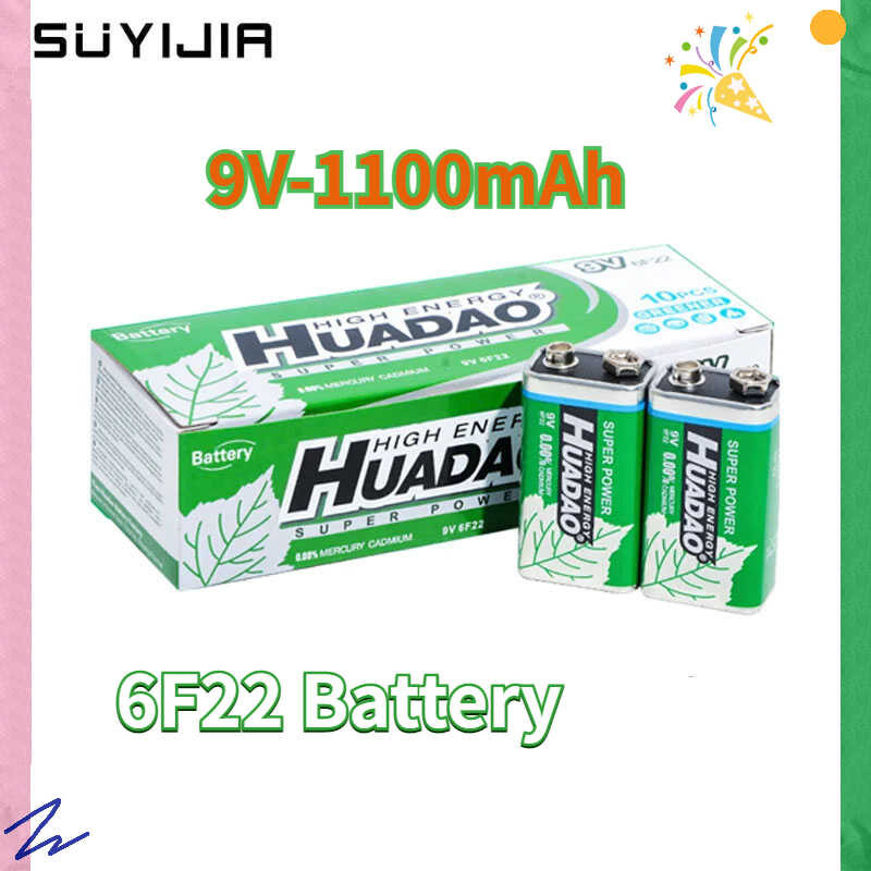 Bagong 9V 6F22 Alkaline Battery 1100Mah Magkasya Para Sa Micro ...