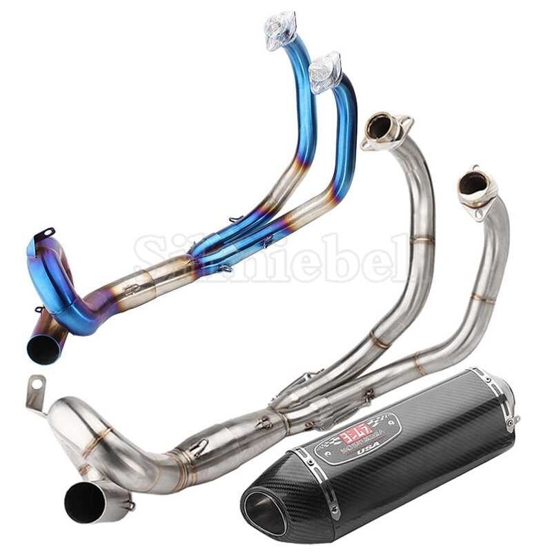 Mt07 Fz07 Motorcycle Yoshimura Exhaust Muffler Front Middle Link Pipe ...