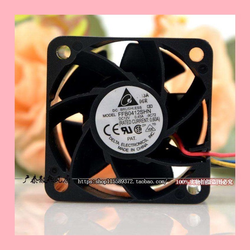 Original Delta FFB0412SHN 4028 4CM 12V 0.45A PWM Temperature Controlled Double Ball Cooling Fan ...