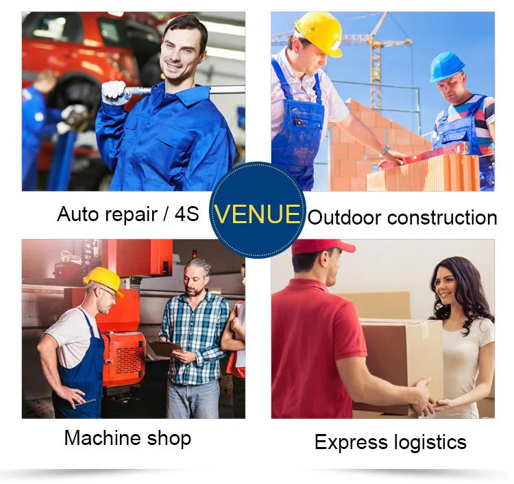 Mens Factory Work Shirt Uniform Long Sleeve Turn-down Collar Workwear ...