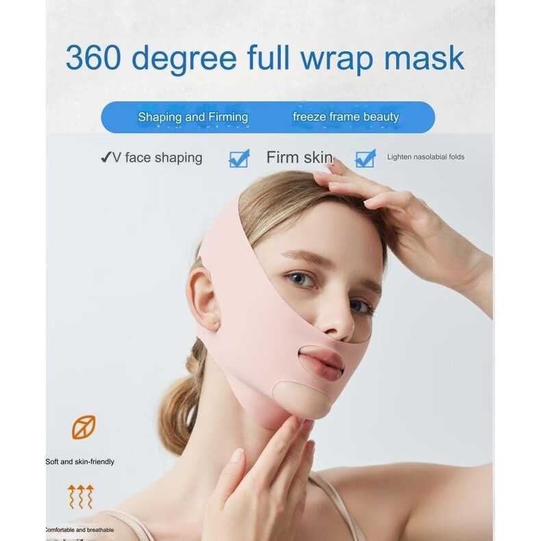 Lift at matatag na V-mukha mask, nasolabial fold bandage upang maiwasan ...