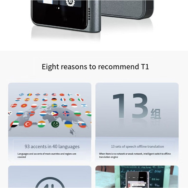 Timekettle T1 Intelligent Translator Multi-language Offline Business ...