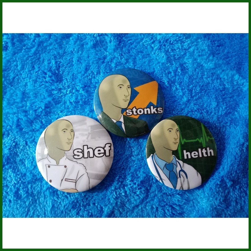 ⊕ MEME MAN BUTTON PINS SET | Shopee Philippines
