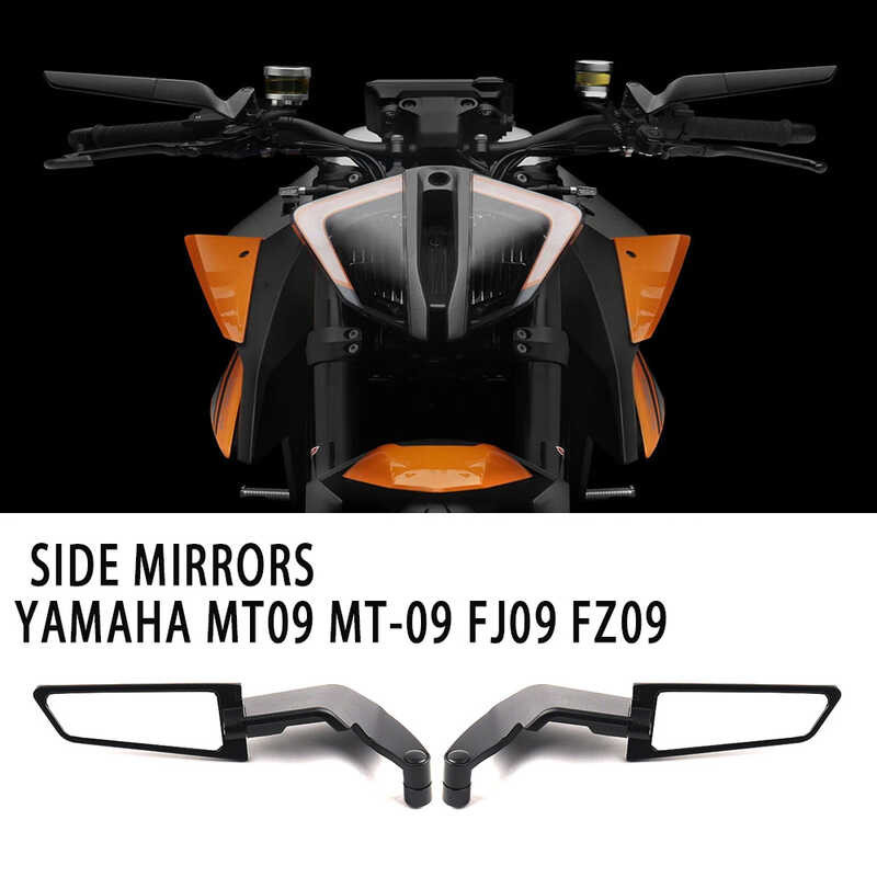 Para sa YAMAHA MT09 MT-09 FJ09 FZ09 Motorcycle Stealth Winglets Mirror ...