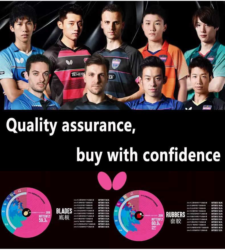 The Original Butterfly Table Tennis Racket Is A Genuine 2-star Single ...