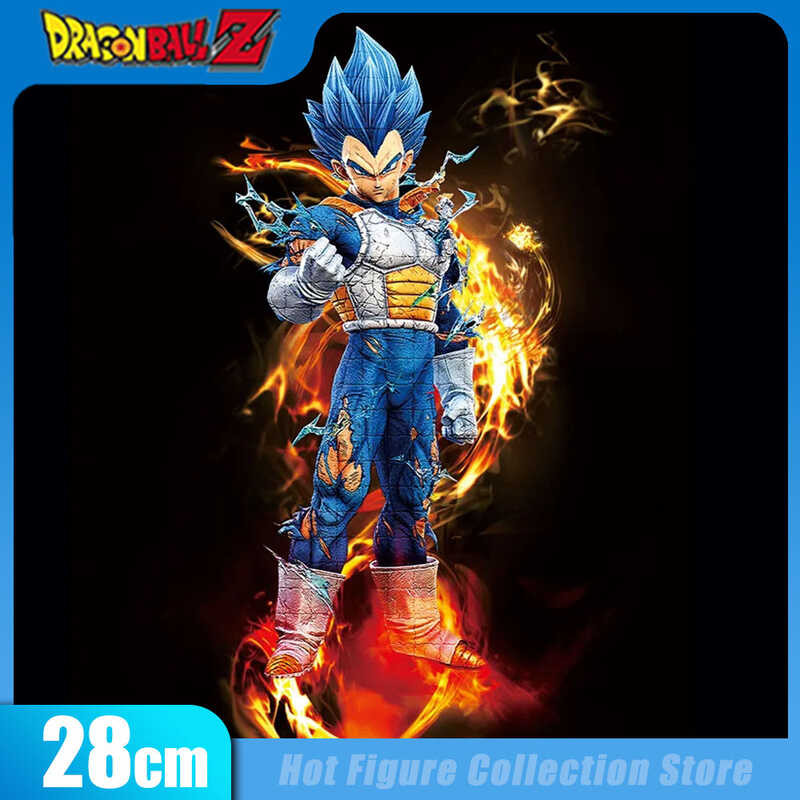 9 28 Cm Dragon Ball Super Saiyan Vegeta Anime Action Figure Doll Statue ...