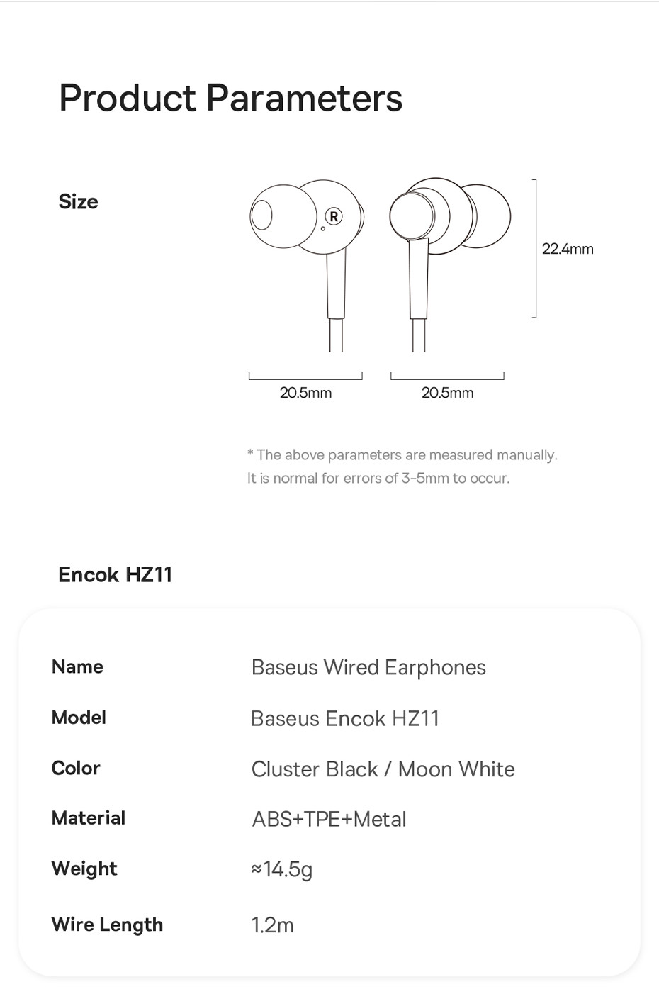 Baseus Encok HZ11/CZ11 in-ear Wired Earphones Headset | Shopee Philippines