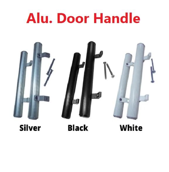 Standard Aluminium Frame Glass Swing Door Handle Set Pintu Kaca Kedai ...