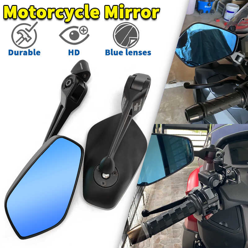 Pmshop Street King Side Mirror V2 CNC Adjustable Aos3 Anti-Glare Blue ...
