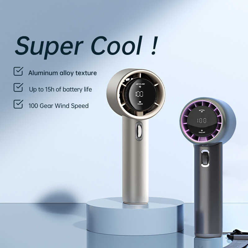 Mini Portable Rechargeable Air Cooler 6000Mah Handheld Jet Fan Strong ...