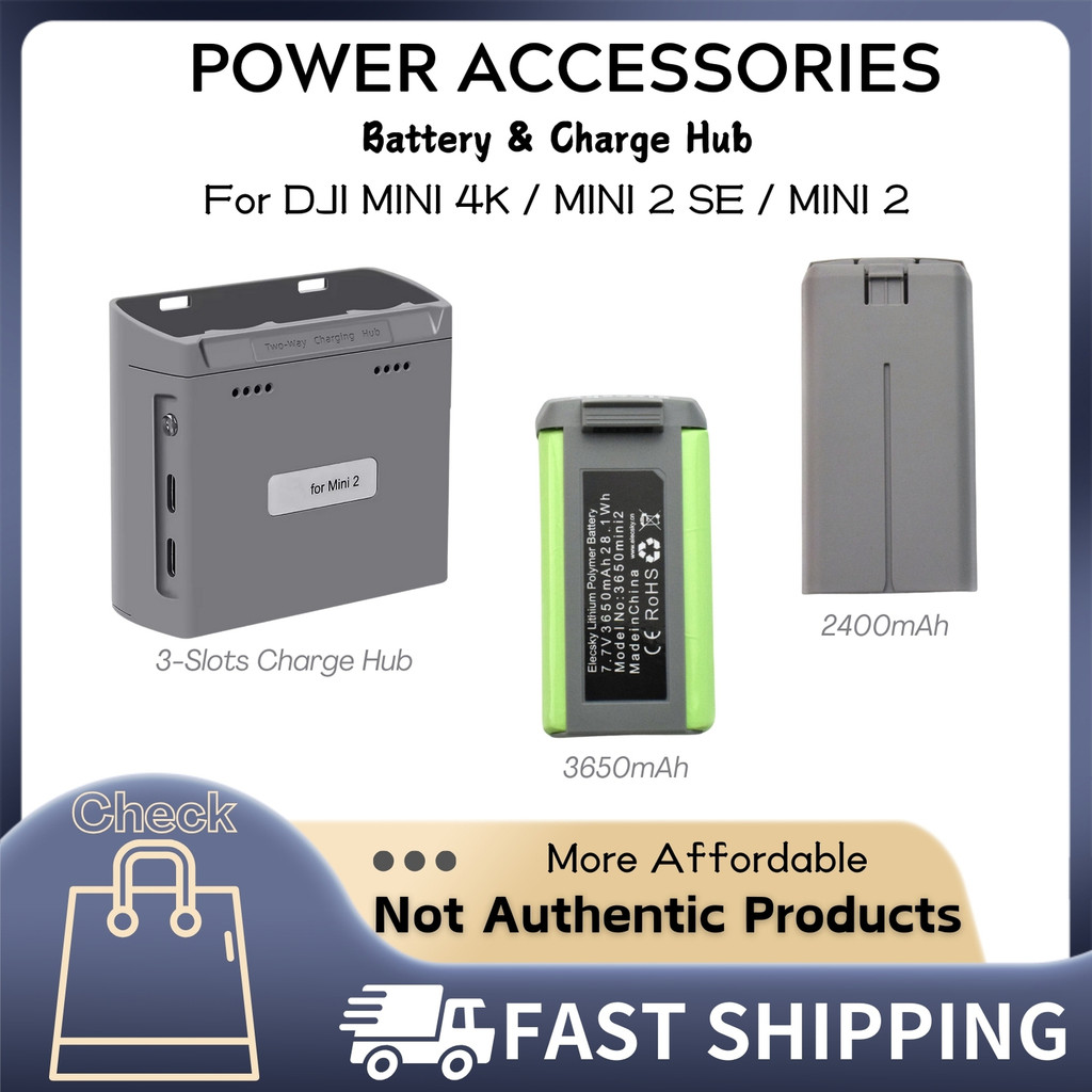 2400mAh Battery For DJI Mini 2 Intelligent Flight Battery Plus Two-way ...
