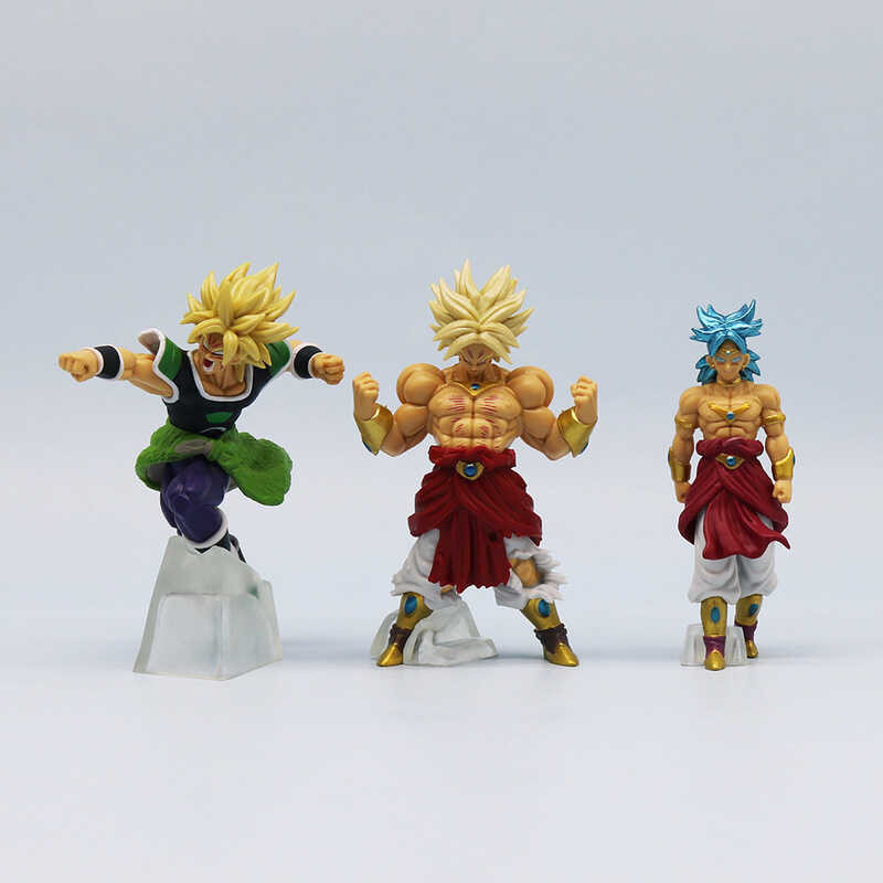 2 8 Dragon Ball Brolli Anime Peripheral Scenes Handmade Action Figure ...