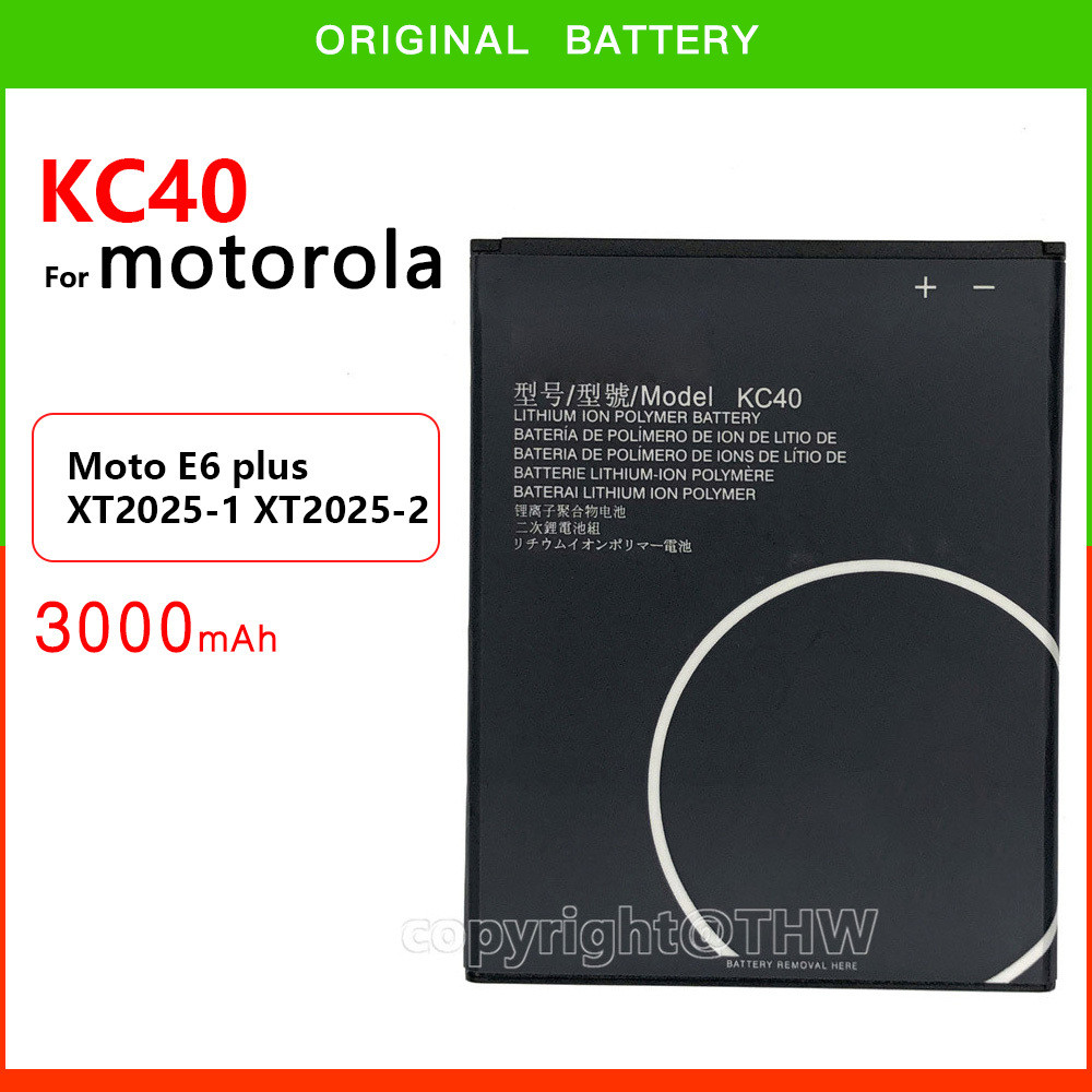 100% Original 3000mAh Genuine KC40 for Moto E6 plus XT2025-1 XT2025-2 ...