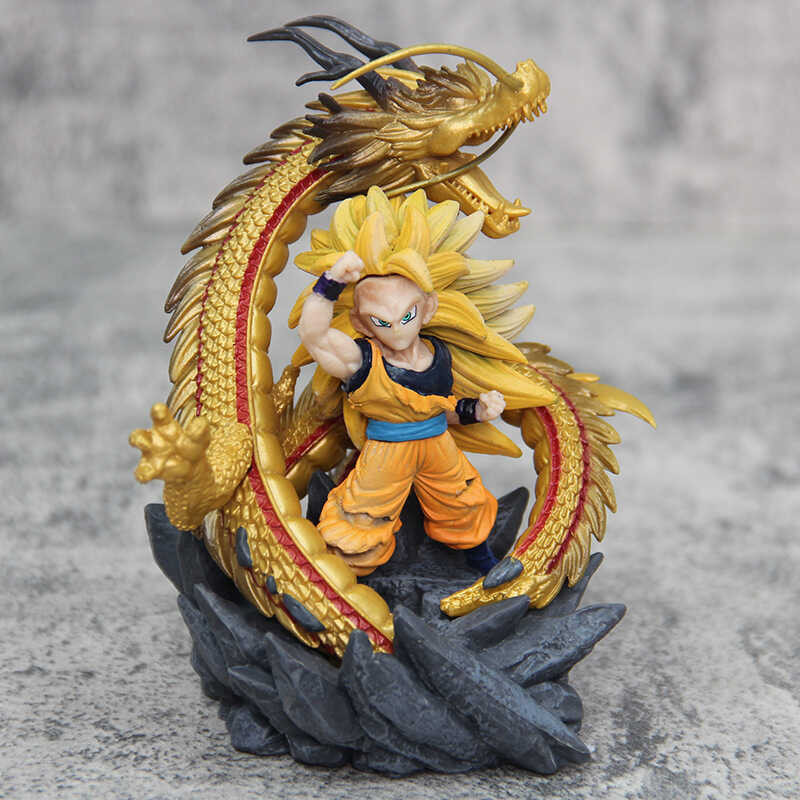 6 Q Version Ball Z Figure Ssj3 Goku Action Figures Dragon Fist ...